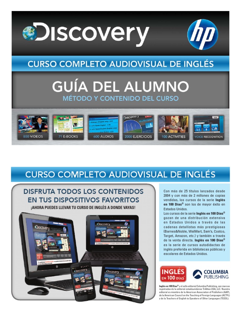 Discovery INGLES - Guia Del Alumno | PDF | Plan de estudios | Idioma en Inglés