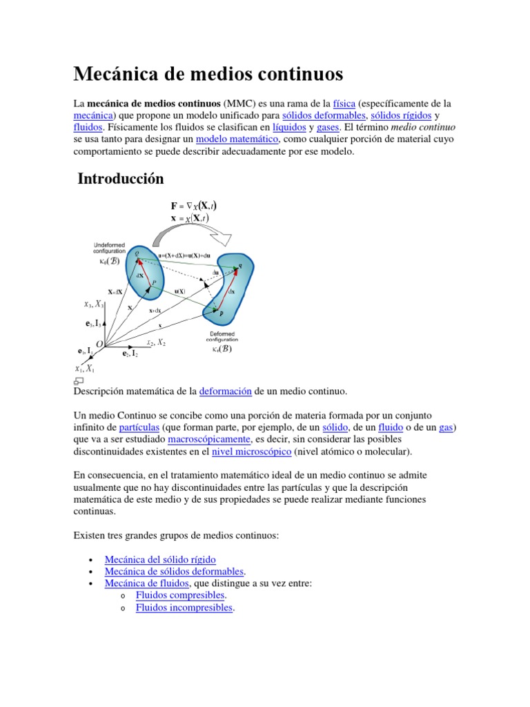 Mecánica de Medios Continuos | Descargar gratis PDF | Mecánica de ...