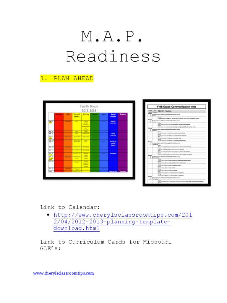 M.A.P. Readiness: 1. Plan Ahead | PDF | Business | Technology & Engineering
