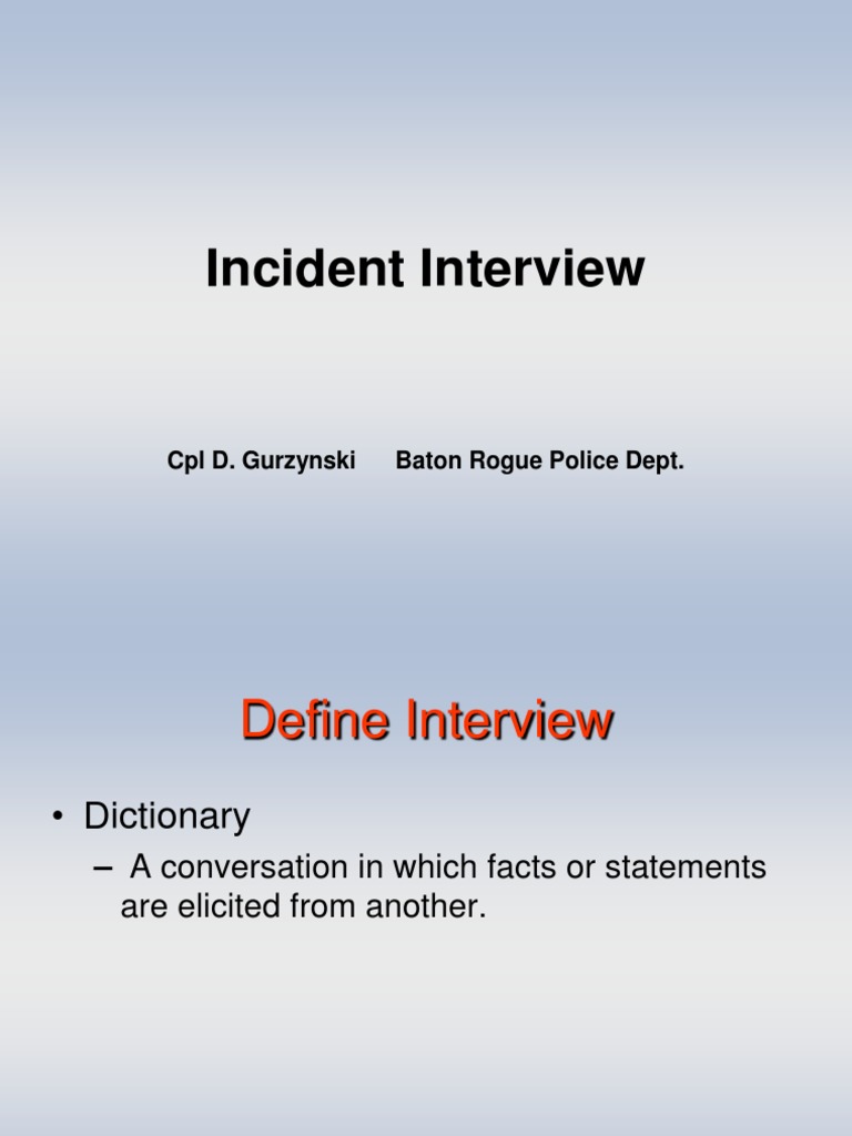 Interview And Interrogation Pdf Witness Confession Law