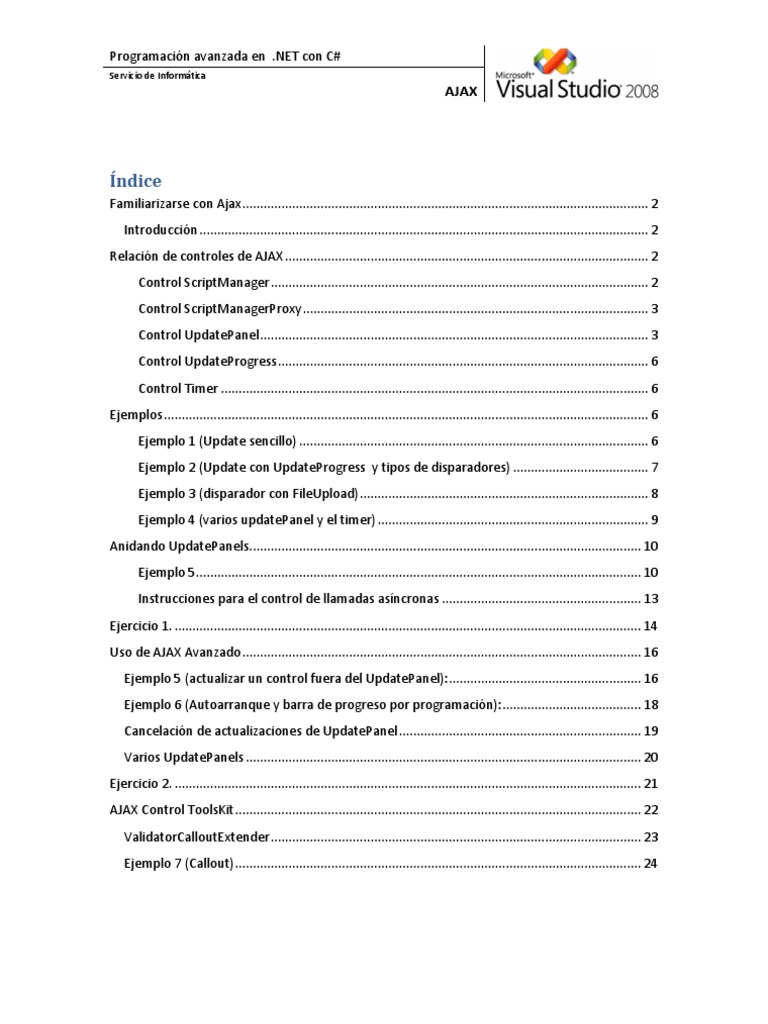 Programación AJAX en .NET con C# | PDF | Ajax (Programación) | Script Java