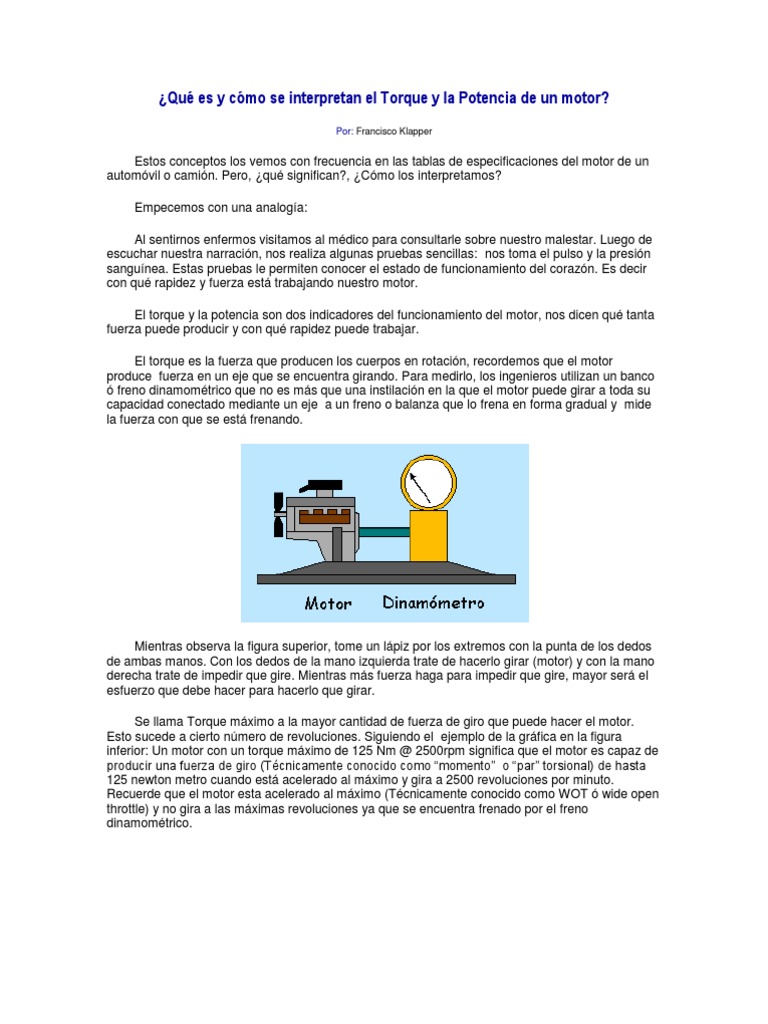 Definicion TORQUE | PDF | Esfuerzo de torsión | Presión