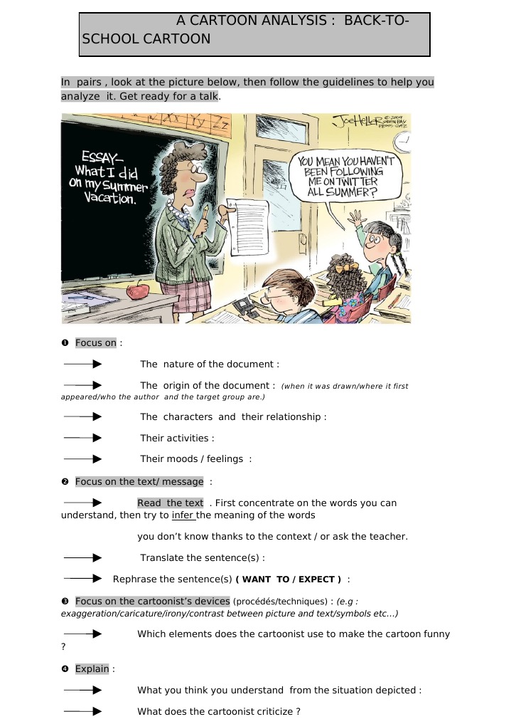 A Cartoon Analysis | PDF