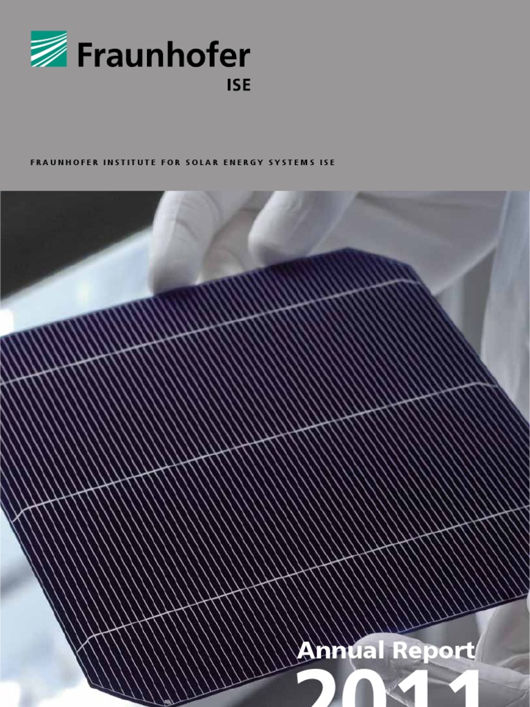 Fraunhofer ISE AnnualReport 2011 | Solar Cell | Photovoltaics