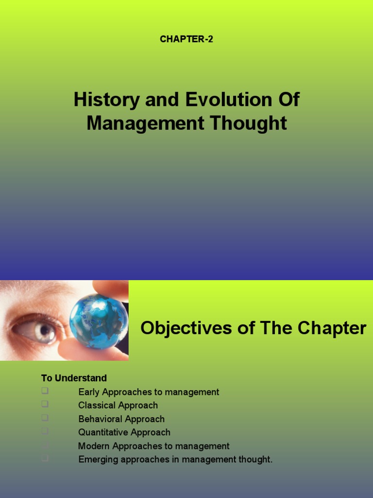 Evolution of Management Theories | PDF | Information System | Self ...