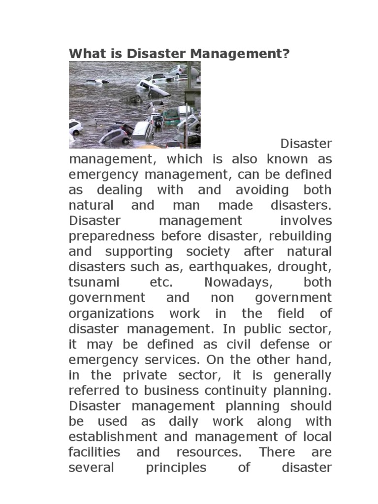 What Is Disaster Management? | PDF | Emergency Management | Disasters