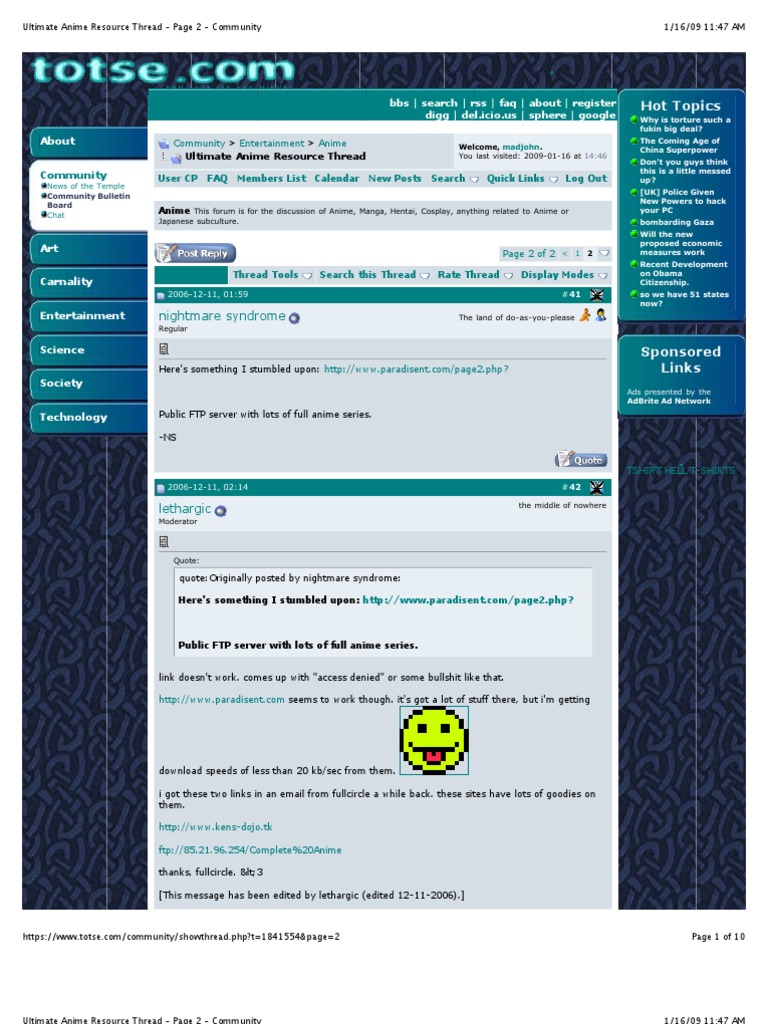 Totse Anime 2 | PDF | Internet Forum | Leisure