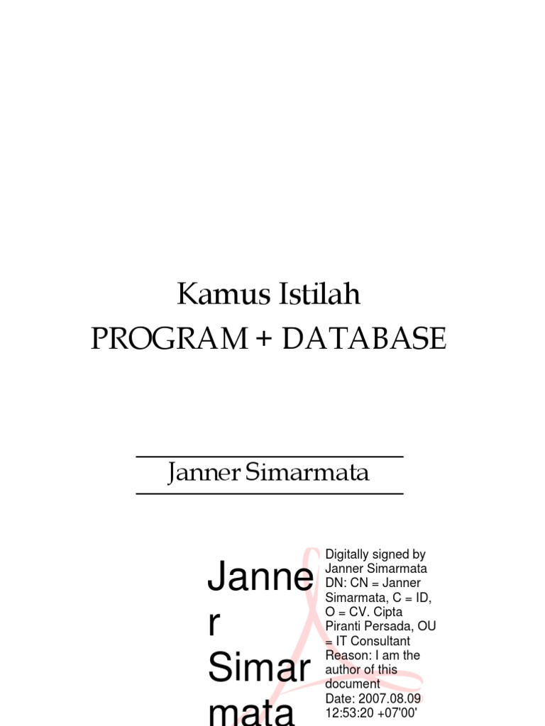 Kamus Istilah Program + Database | PDF