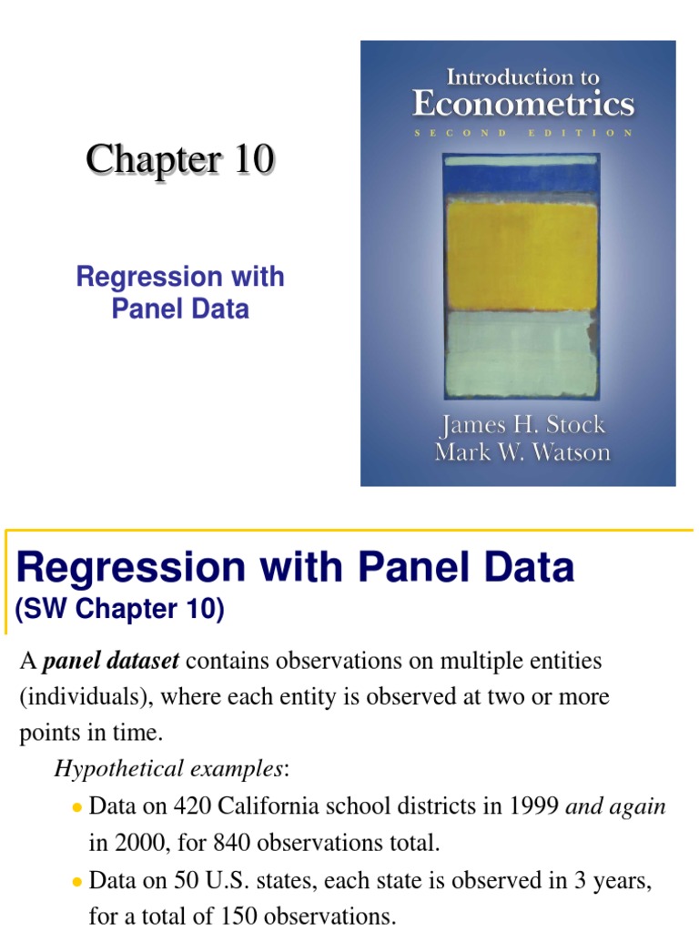 Panel Data Regression Techniques | PDF | Ordinary Least Squares | Fixed ...