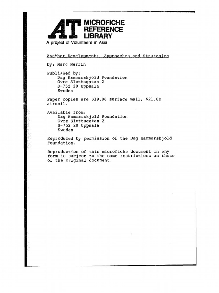 Another Development - Approaches and Strategies | PDF | Resource ...
