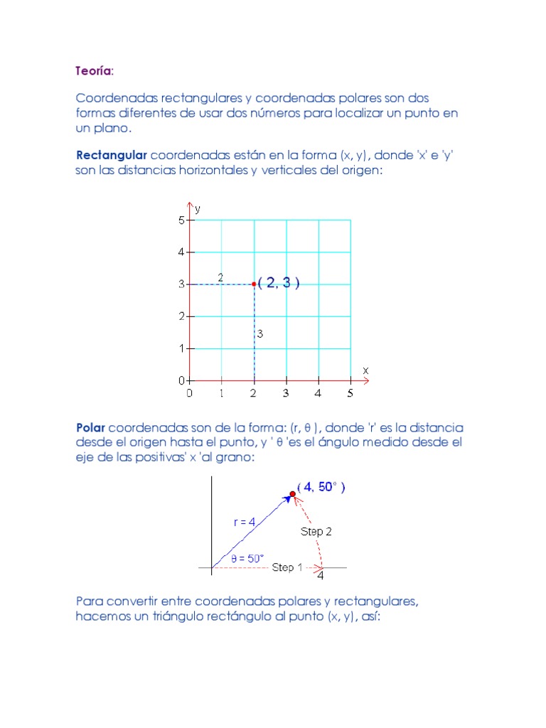 Convertir de Triangular A Polar | PDF