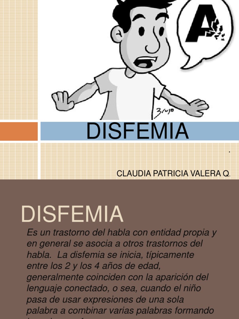 Tipos y Tratamiento de Disfemia | PDF | Tartamudeo | Ciencia cognitiva