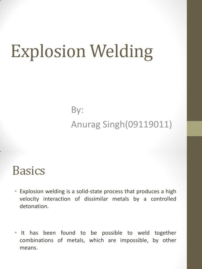 Explosion Welding: A Solid-State Process for Joining Dissimilar Metals ...