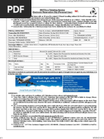 IRCTC Sample Ticket Format | PDF | Identity Document | Ticket (Admission)
