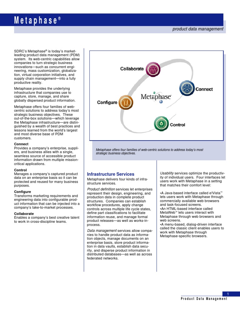Metaphase | PDF | Product Lifecycle | Enterprise Resource Planning