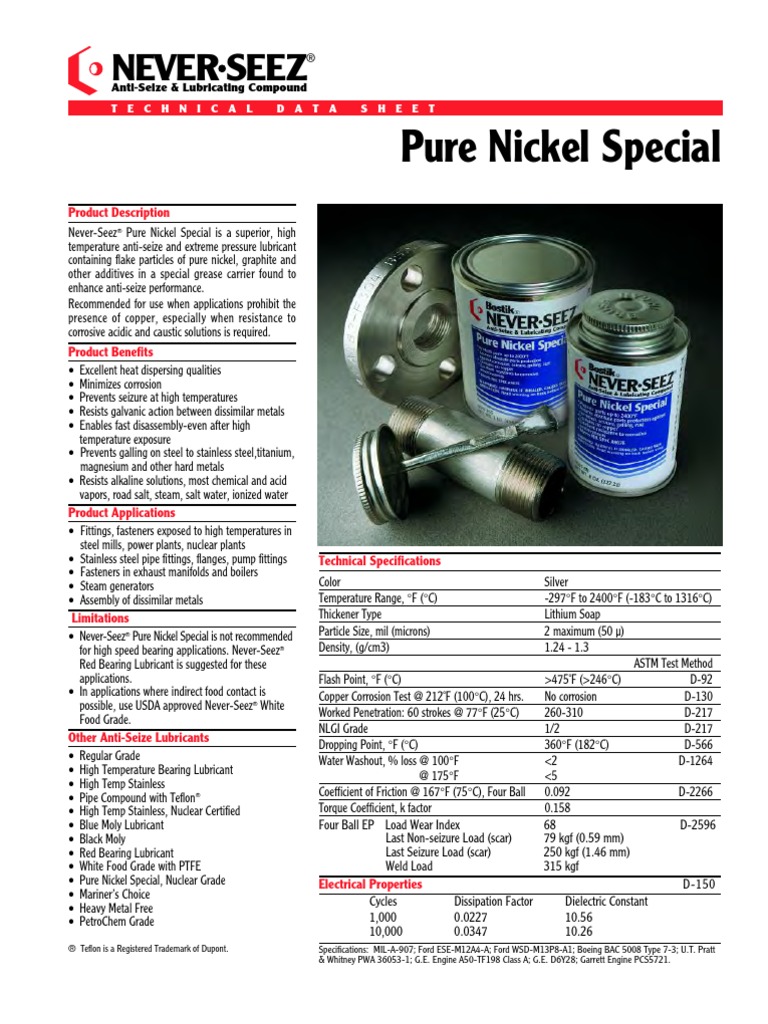 Never-Seez® India +91-891-2564393 | PDF | Stainless Steel | Corrosion