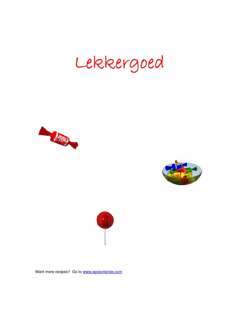 Lekkergoed Resepte | PDF