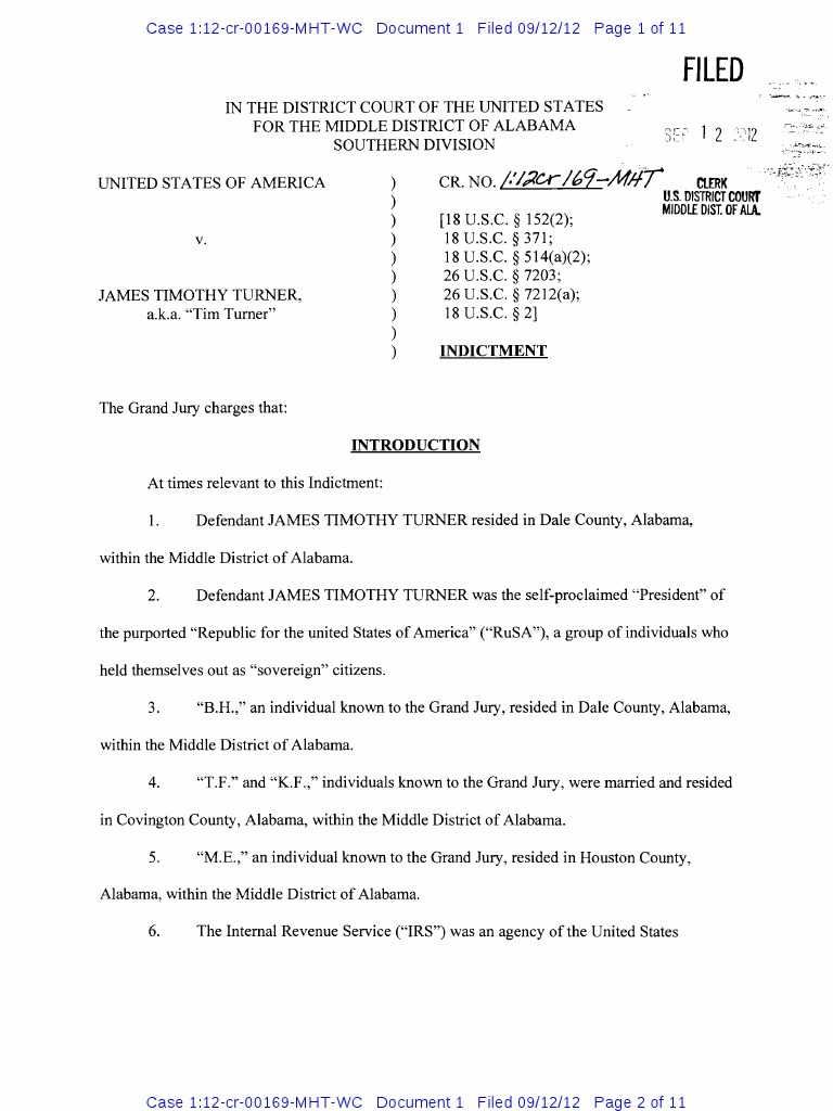 USA vs. James Timothy Turner | PDF | Internal Revenue Service ...