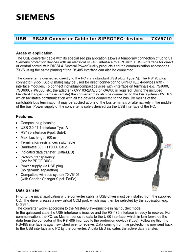 7XV5710 Catalog A3 en | PDF | Electrical Connector | Usb
