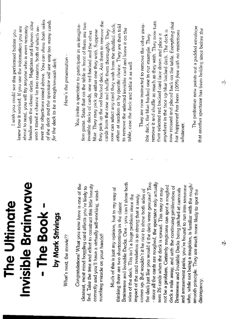 Mark Strivings - Invisible Brainwave | PDF | Games & Activities ...