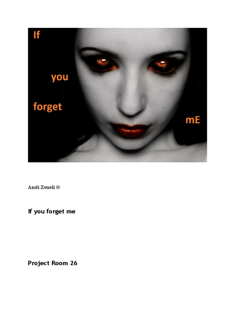 If You Forget Me Pdf Nature