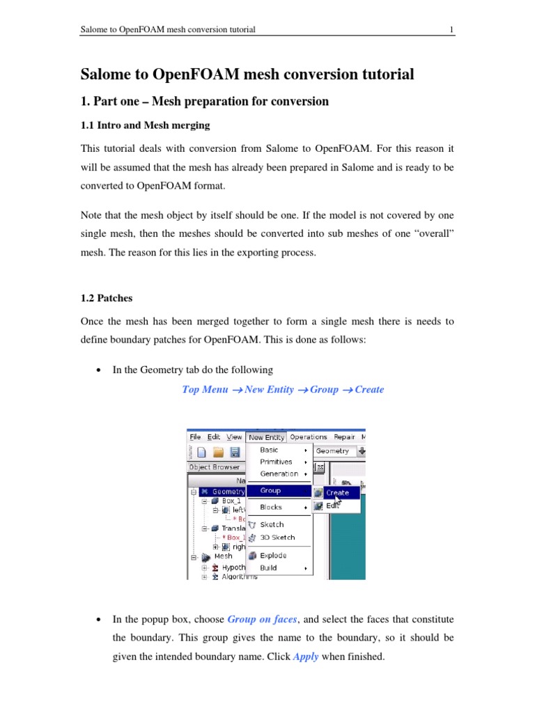 Salome To OpenFOAM | PDF | Directory (Computing) | Computer File