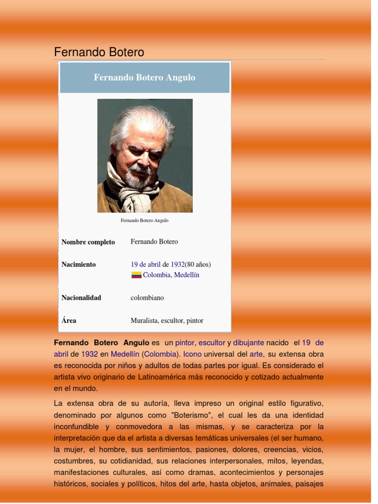 Fernando Botero 80 Años | PDF | Artes (general) | Biblioteca y museo