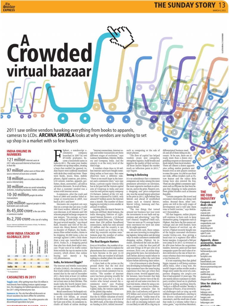 Ecommerce A Crowed Bazar | PDF | E Commerce | Retail