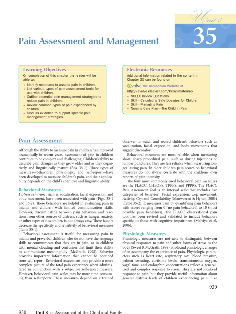 Pediatric Pain Assessment | PDF | Nonsteroidal Anti Inflammatory Drug ...