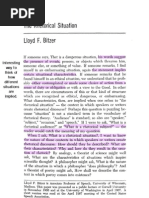 The Rhetorical Situation - Lloyd F. Bitzer | PDF | Rhetoric | Semiotics