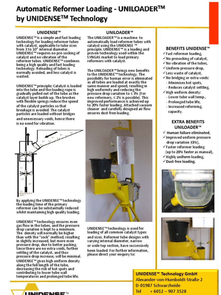 Unidense Services Brochure | PDF | Chemical Reactor | Vacuum Tube