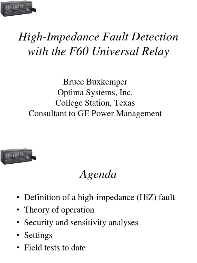 High-Impedance Fault Detection With The F60 Universal Relay | PDF ...