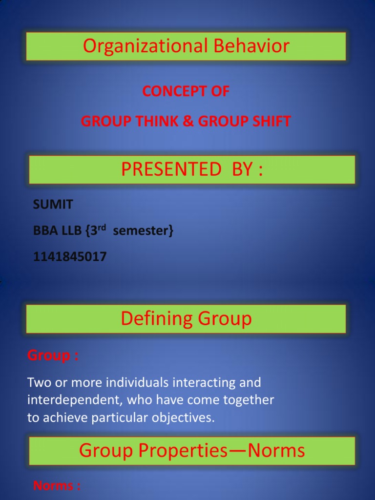 Group Think and Group Shift | PDF