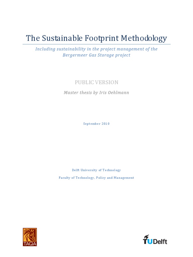 The Sustainable Footprint Methodology Public Version Iris Oehlmann ...