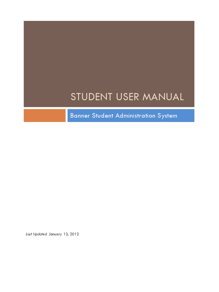 Banner Student Administration Guide | PDF | Login | Linguistics