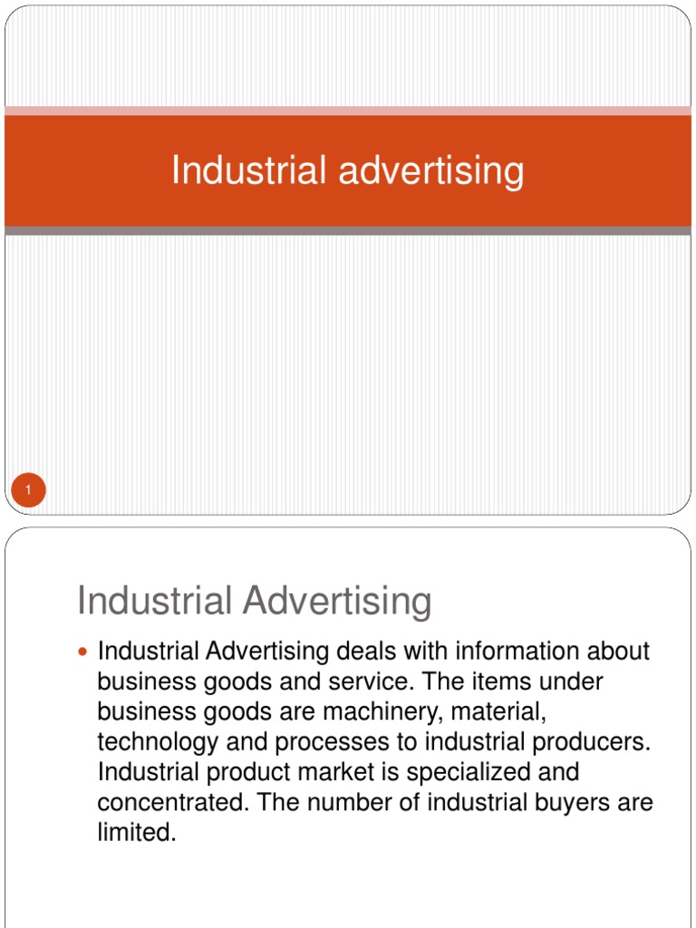 Industrial Advertising | PDF | Sales | Promotion (Marketing)