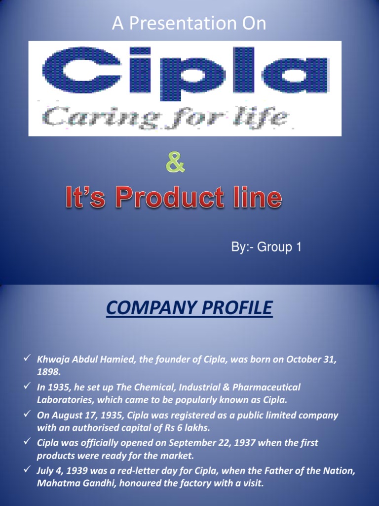 cipla | Pharmaceutical Drug | Medical Specialties