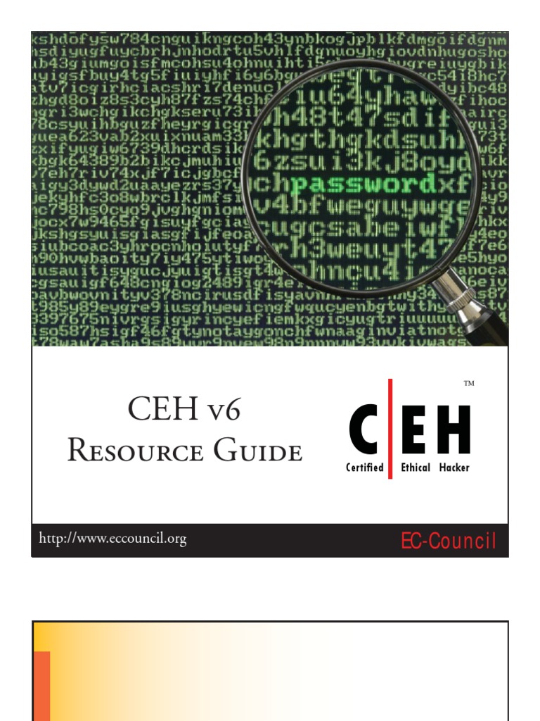 CEH v6 Ethical Hacking Resource Guide | PDF