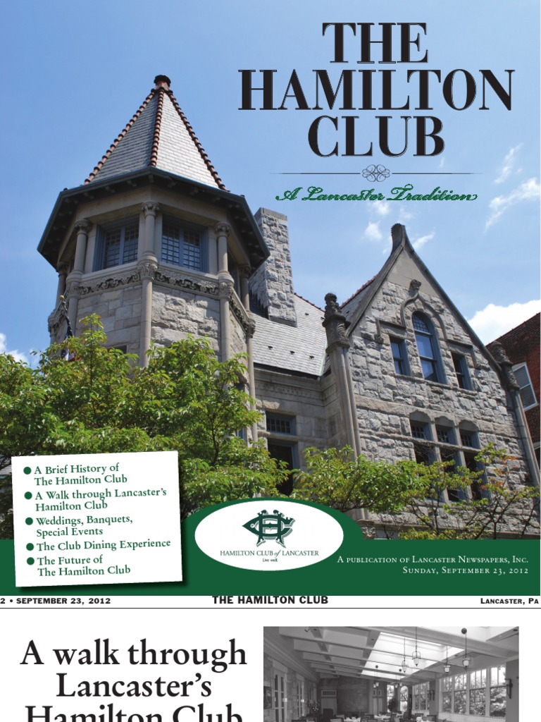 Hamilton Club 100th Anniversary | PDF | Pharmaceutical Drug | Wedding