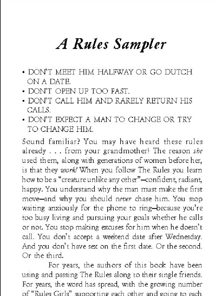 Ellen Fein - The Rules | PDF