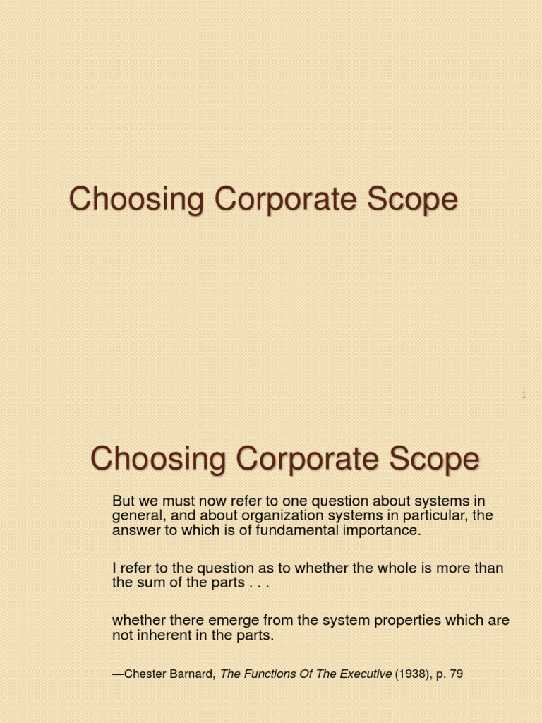 Choosing Corporate Scope 1 | PDF | Aol | Time Warner