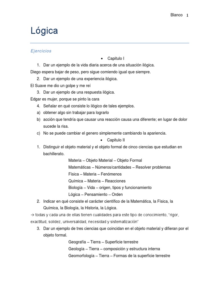 Ejercicios Lógica | PDF | Science | Verdad