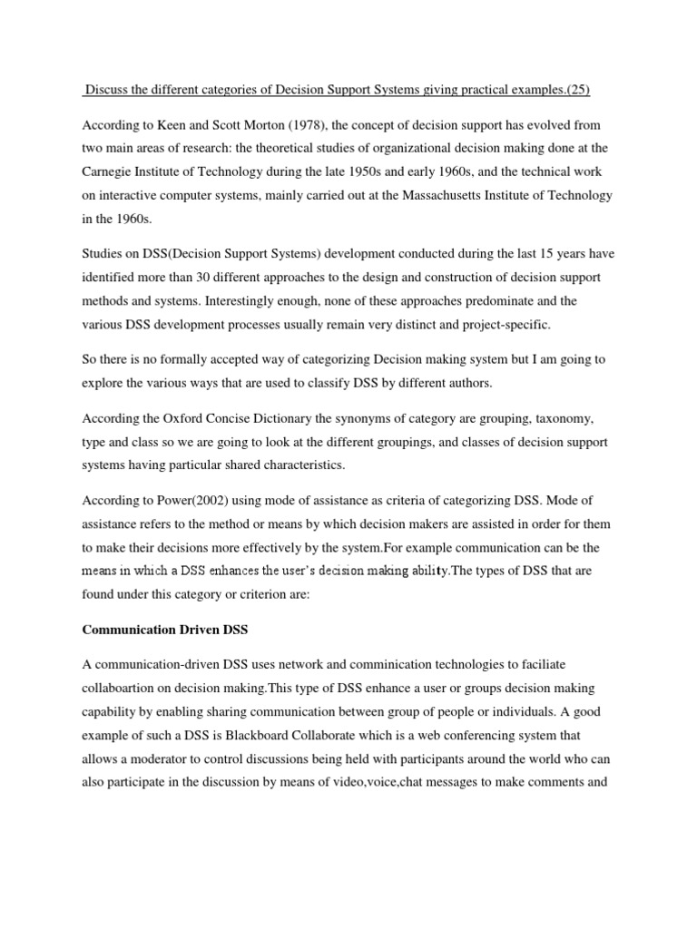 Dss Assignment 2 Real | PDF | Decision Support System | Information Science