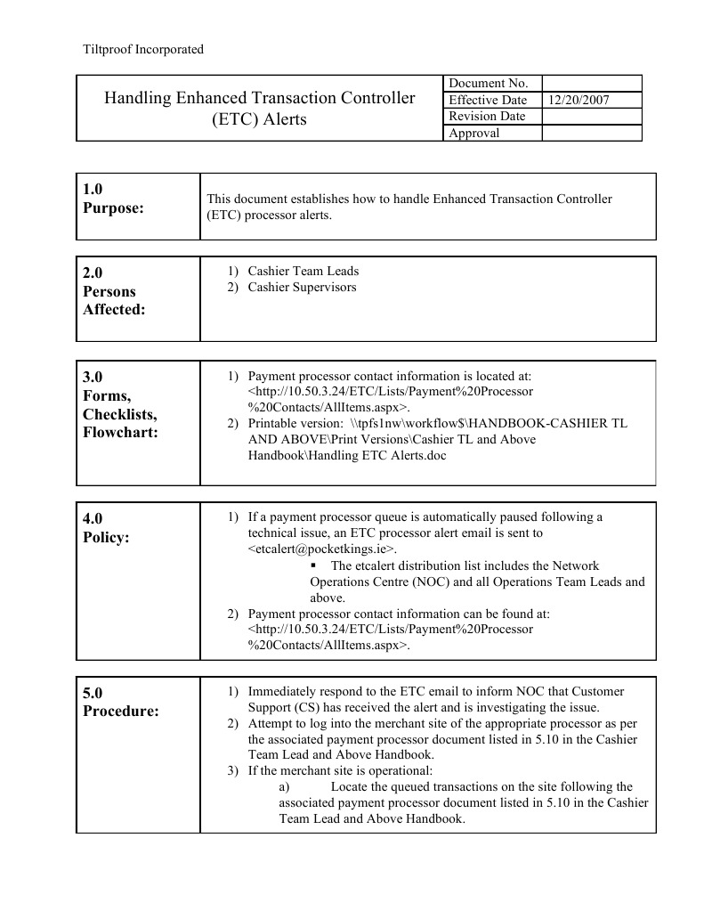 Handling ETC Alerts | PDF | Computing | Areas Of Computer Science