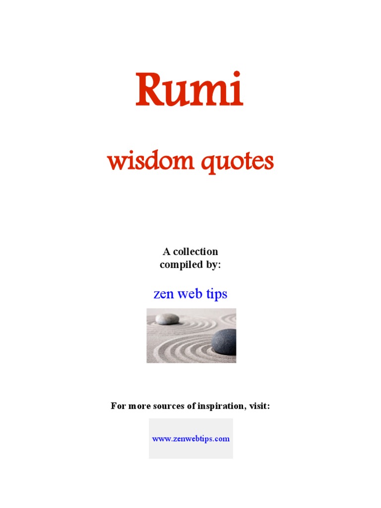 Rumi Wisdom Quotes From | PDF | Hell | Sin