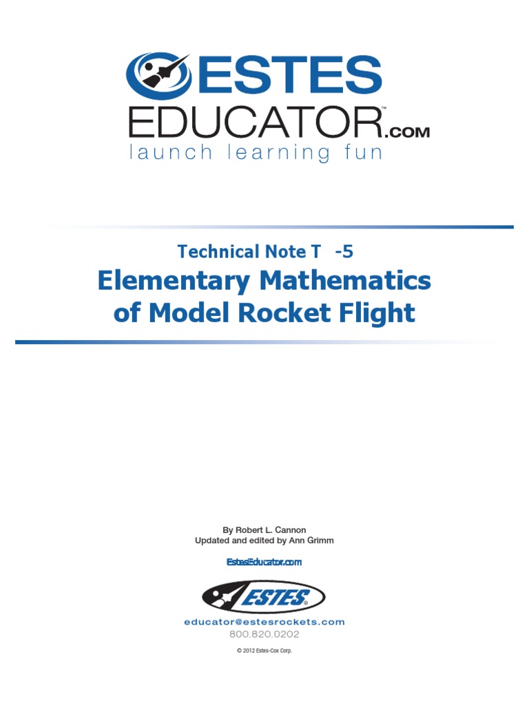 Model Rocketry Mathematics | PDF | Rocket | Acceleration