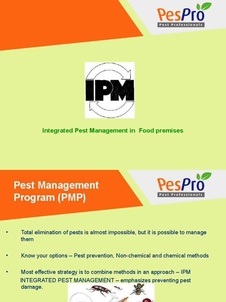 Integrated Pest Management in Food Facilities | PDF | Pest Control ...
