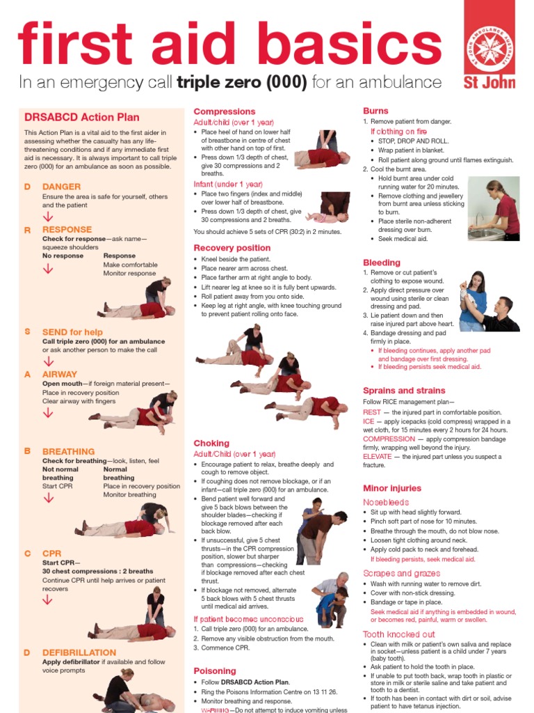 First Aid Basics A2 | Download Free PDF | Cardiopulmonary Resuscitation ...