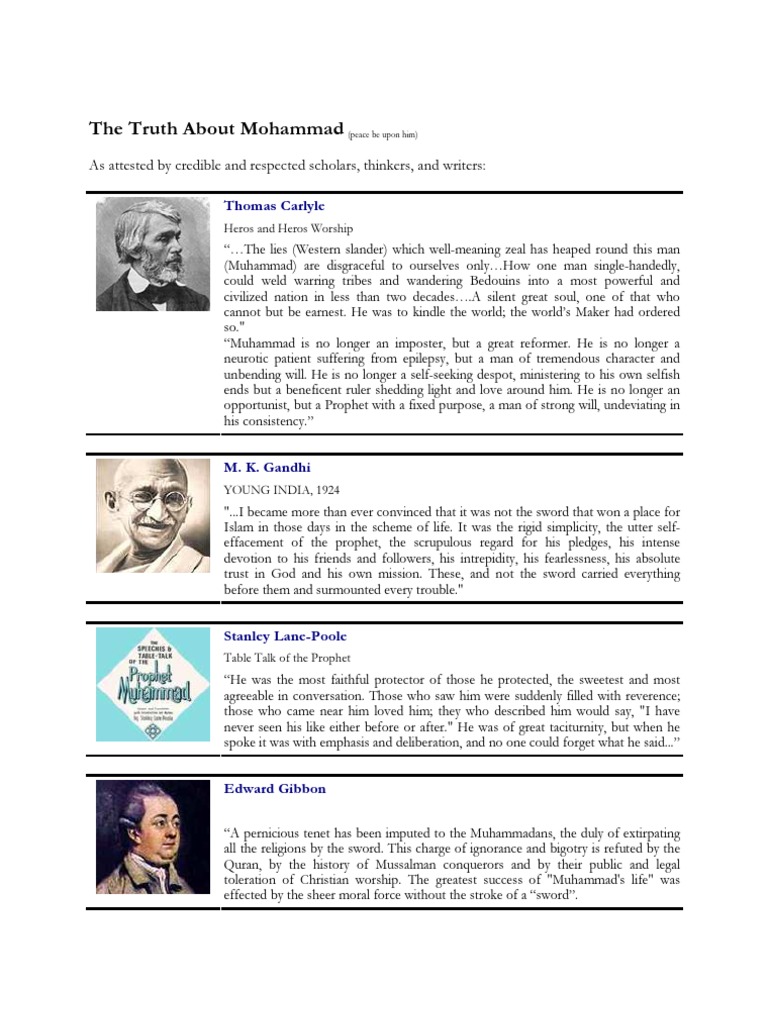 The Truth About Muhammad | PDF | Muhammad | Prophets And Messengers In ...
