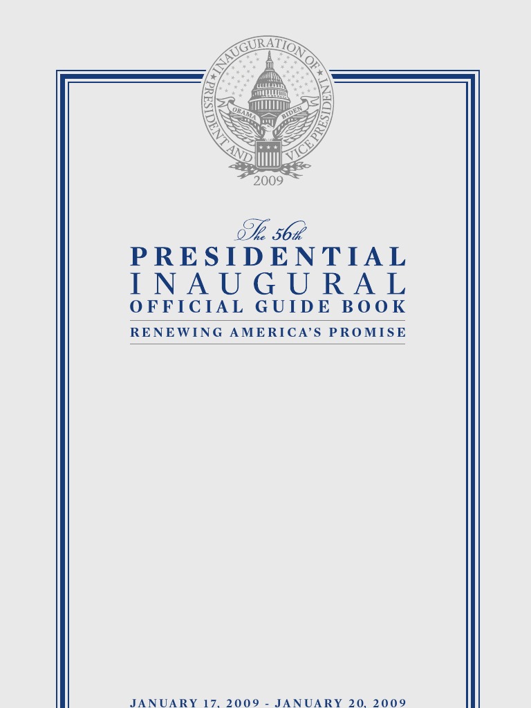 Obama Inaugural Guidebook | PDF | United States Presidential ...